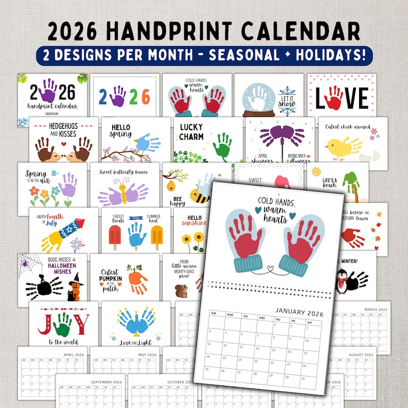 2026 Calendar Homemade - Etsy