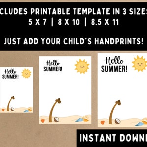 Summer Palm Tree Handprint Craft -- Printable DIY Tropical Art Activity ...
