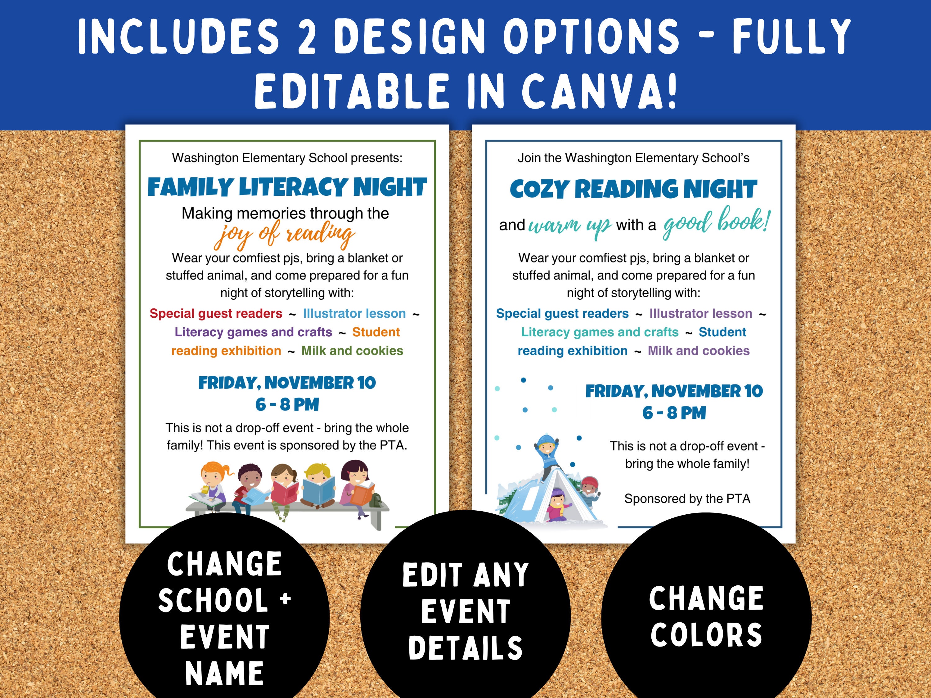 Familie Leesavond Flyer