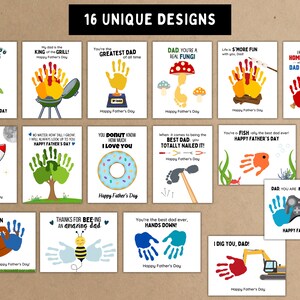 Father's Day Handprint, Footprint and Fingerprint Craft Bundle ...