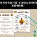 Thanksgiving Party Games -- Printable Turkey Day Activities for Kids or ...