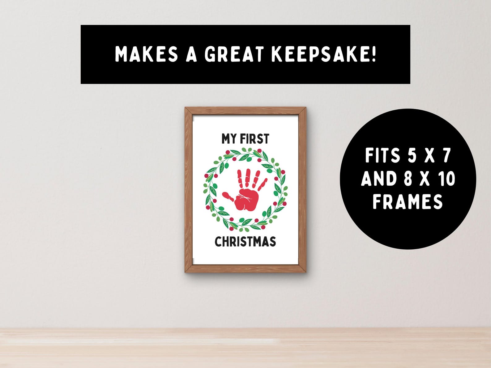 10 Christmas Handprint & Footprint Craft Bundle -- Printable DIY ...