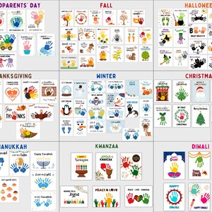 Handprint and Footprint Craft Mega-bundle Printable DIY Craft ...