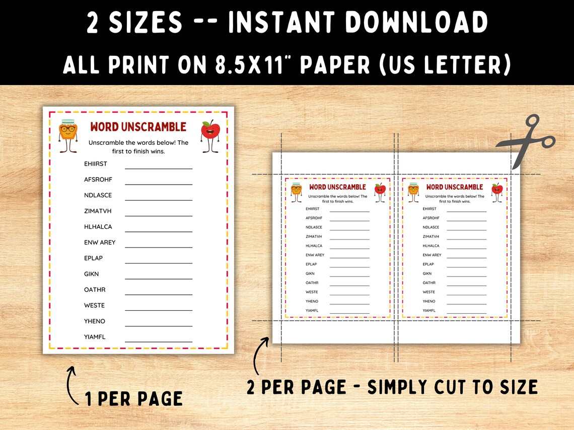 6 Rosh Hashanah Games -- Printable Jewish New Year Activities -- Rosh ...