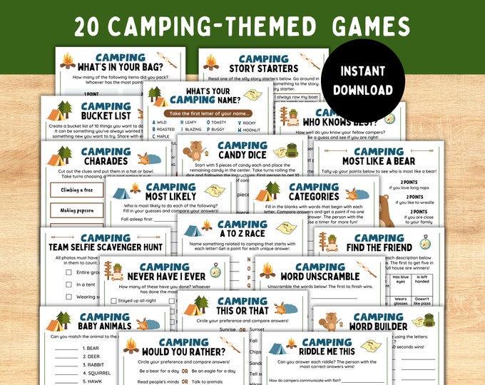 130+ CAMP GAMES | Summer Camp Games and Activities for Kids | Camp ...