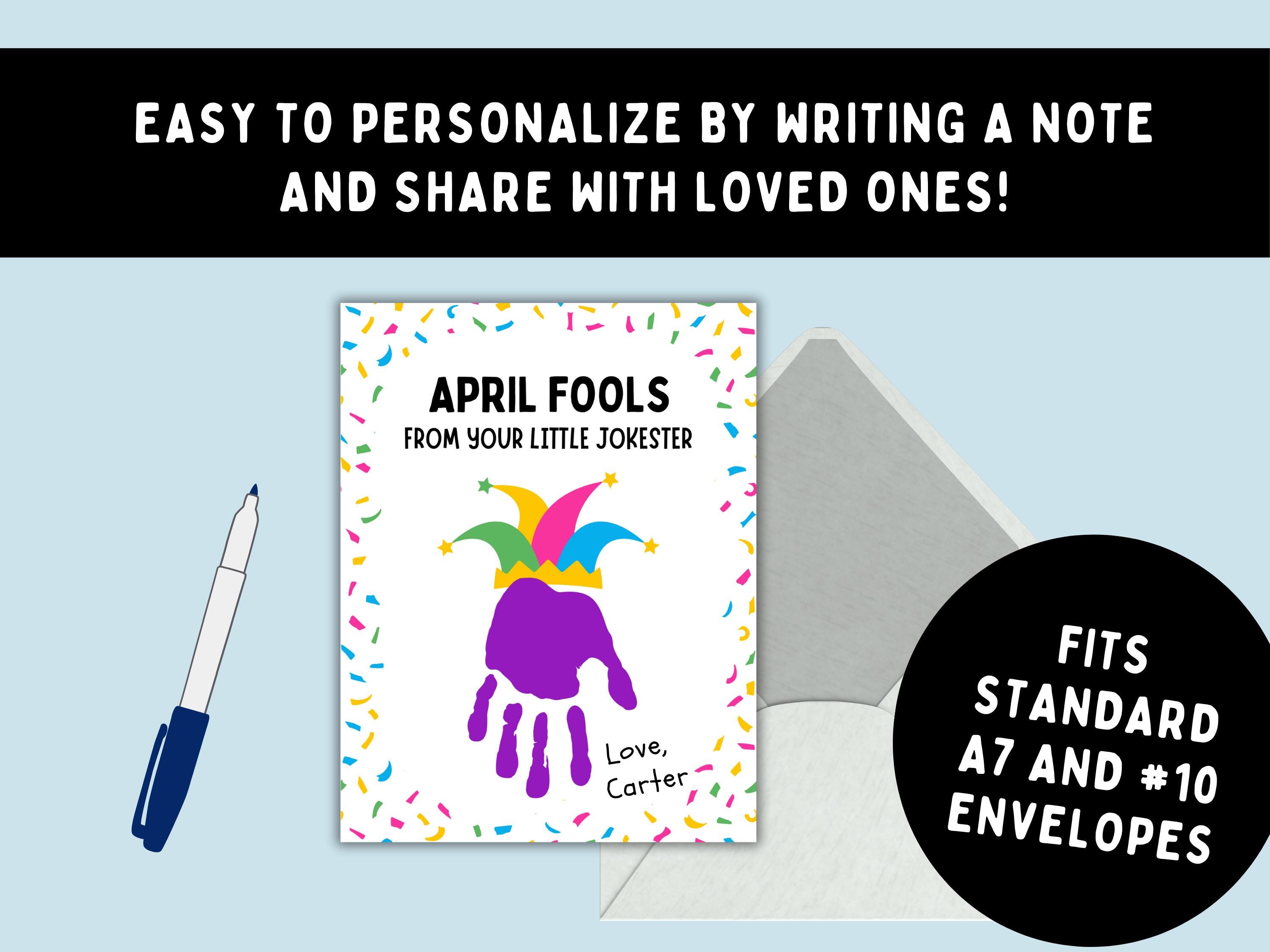 April Fools Day Handprint Craft Bundle - Printable DIY Art Activities ...