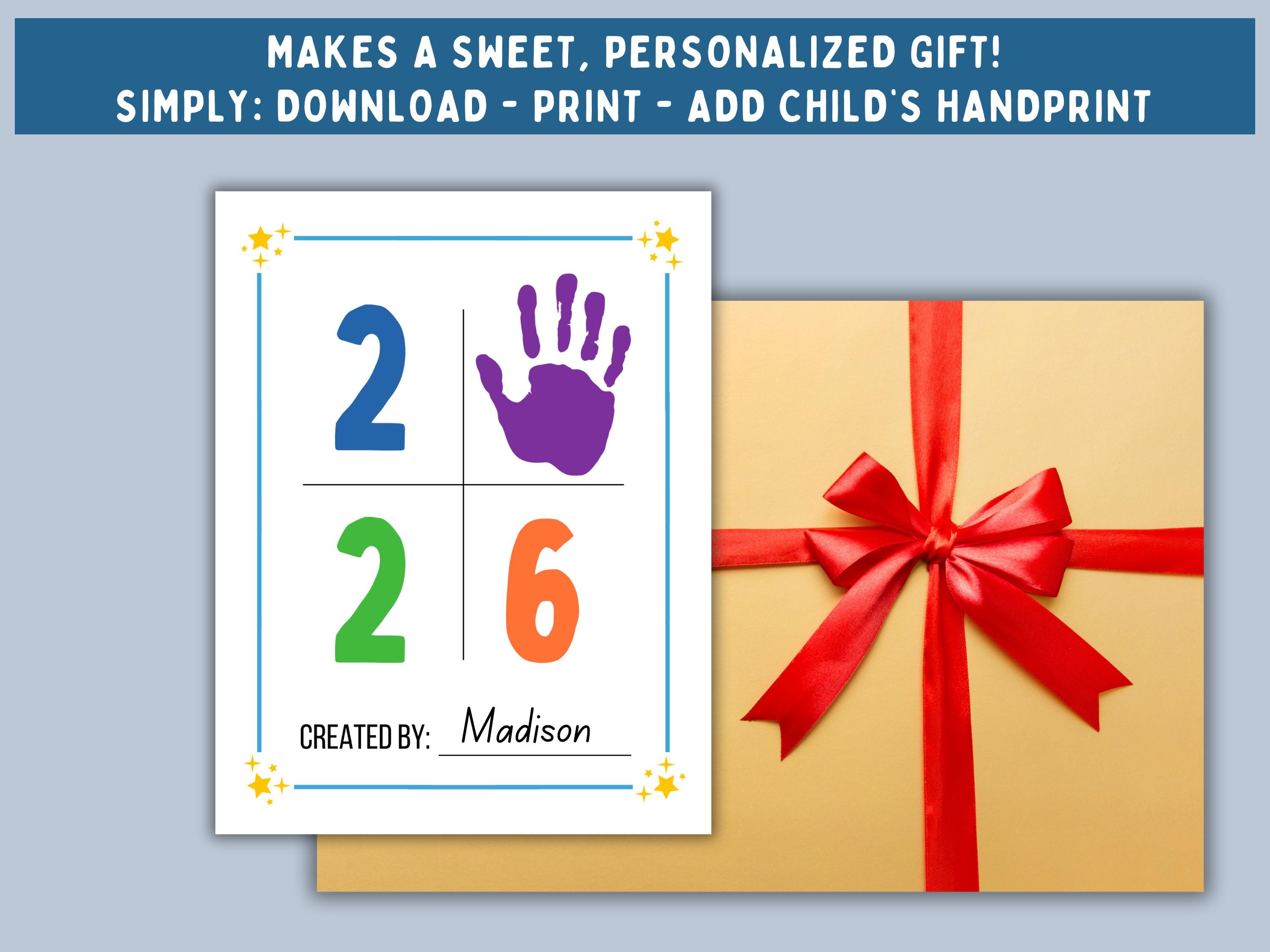 2026 Handprint Calendar - Printable Keepsake Craft for Kids, Toddlers ...