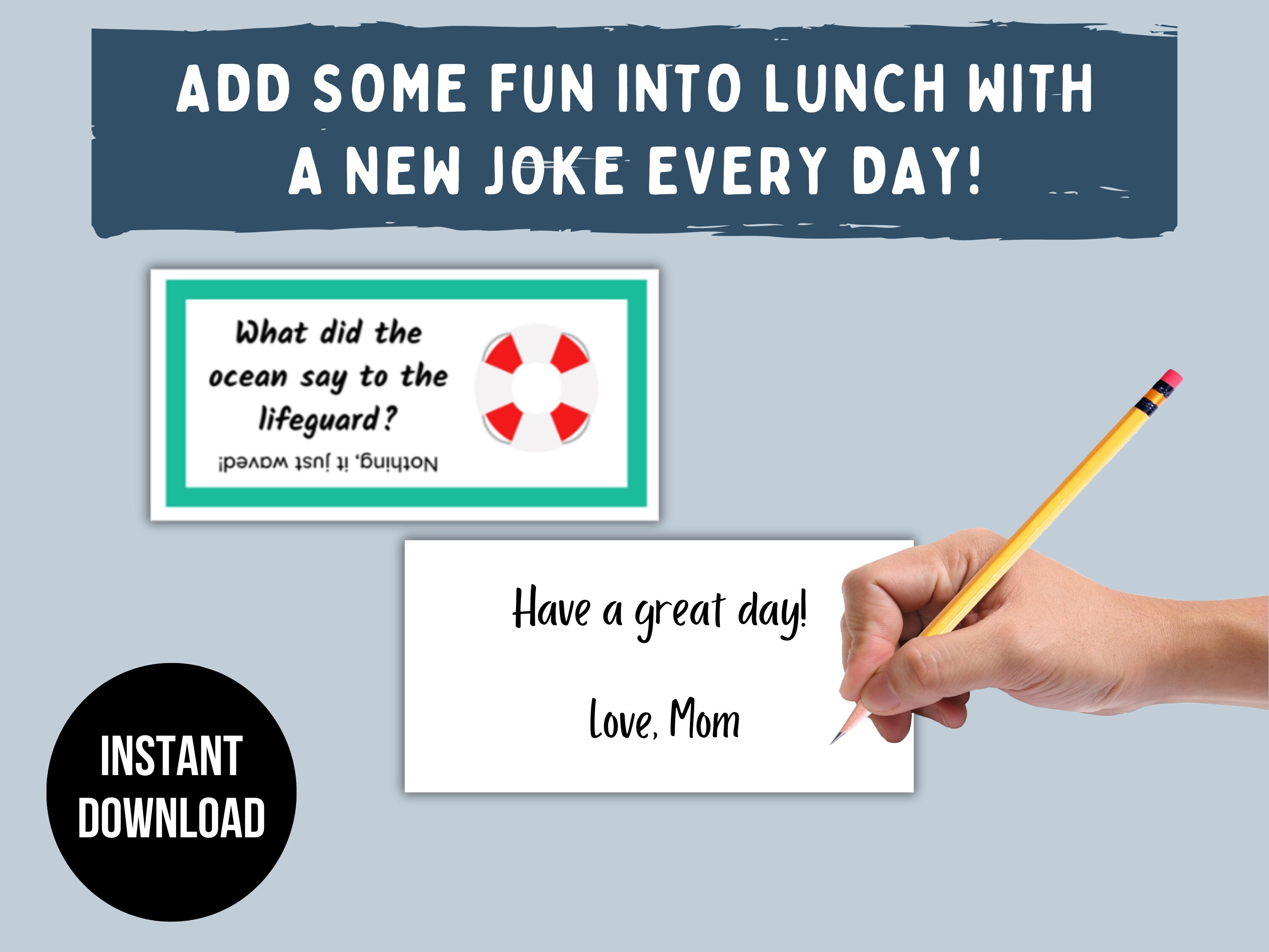 50 Summer Jokes for Kids Printable Lunchbox Jokes Camp Lunchbox Notes ...