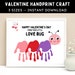Valentine's Day Hedgehog Handprint Craft -- Printable DIY Hugs and ...