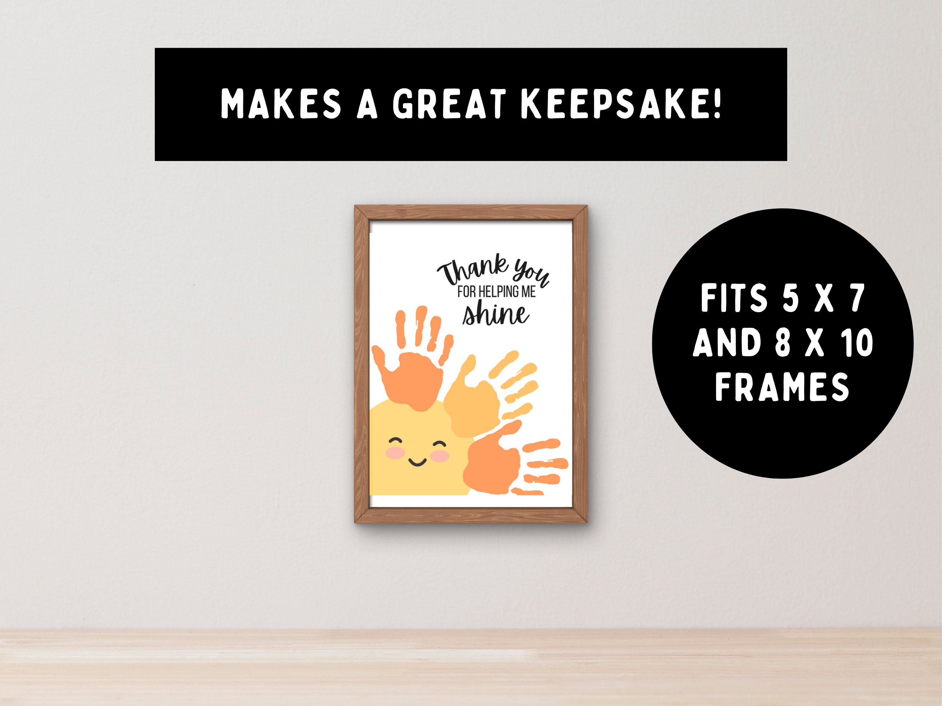 Teacher Appreciation Handprint and Fingerprint Craft Bundle Printable ...