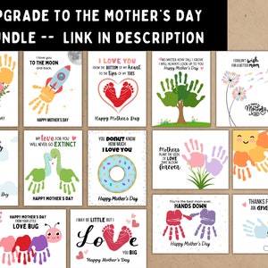 Mother's Day Bee Handprint Craft -- Printable DIY Art Activity for Mom ...