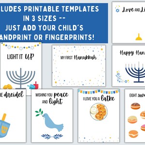 Hanukkah Handprint Craft Bundle -- Printable Chanukah Activity for Kids ...