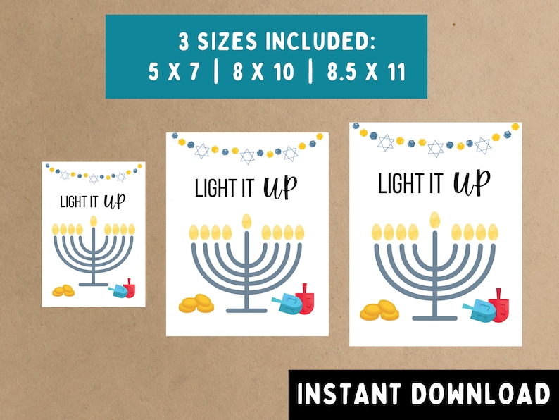 Hanukkah Handprint Craft Bundle -- Printable Chanukah Activity for Kids ...