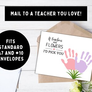 Teacher Appreciation Handprint and Fingerprint Craft Bundle ...