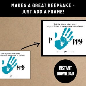 Poppy Handprint Craft Poppy DIY Gift Poppy Handmade Keepsake Handprint ...