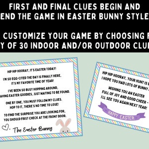 Easter Treasure Hunt Printable Easter Scavenger Hunt Easter Bunny Fun ...