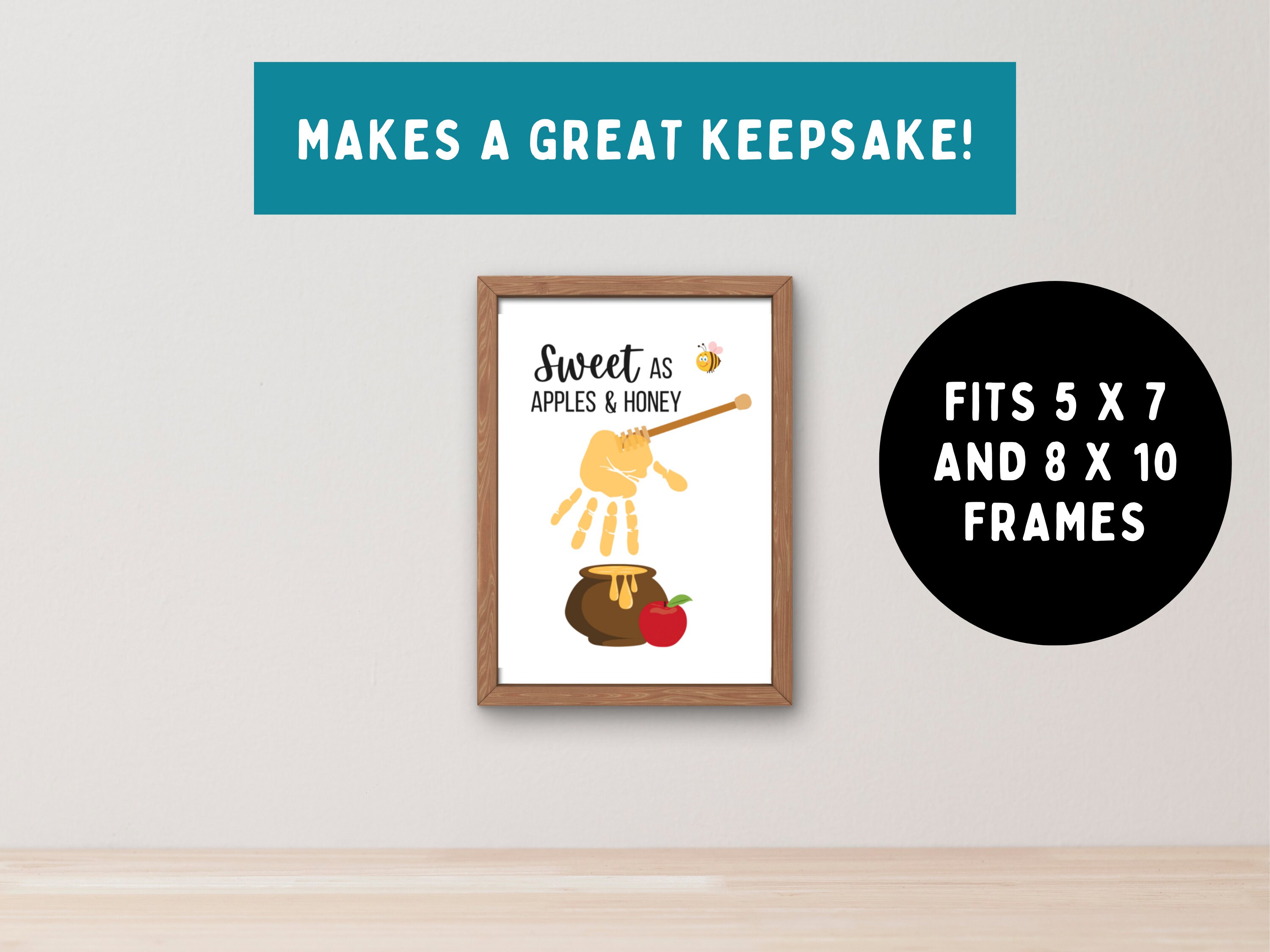 Rosh Hashanah Handprint Craft Bundle, Printable Jewish New Year ...