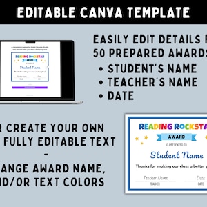 Editable Classroom Awards -- Customizable End of Year Student ...