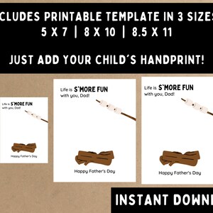 Father's Day S'mores Handprint Craft - DIY Art Activity for Dad Who ...