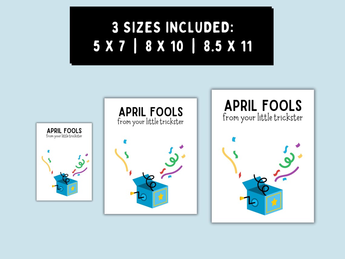 April Fools Day Handprint Craft Bundle - Printable DIY Art Activities ...