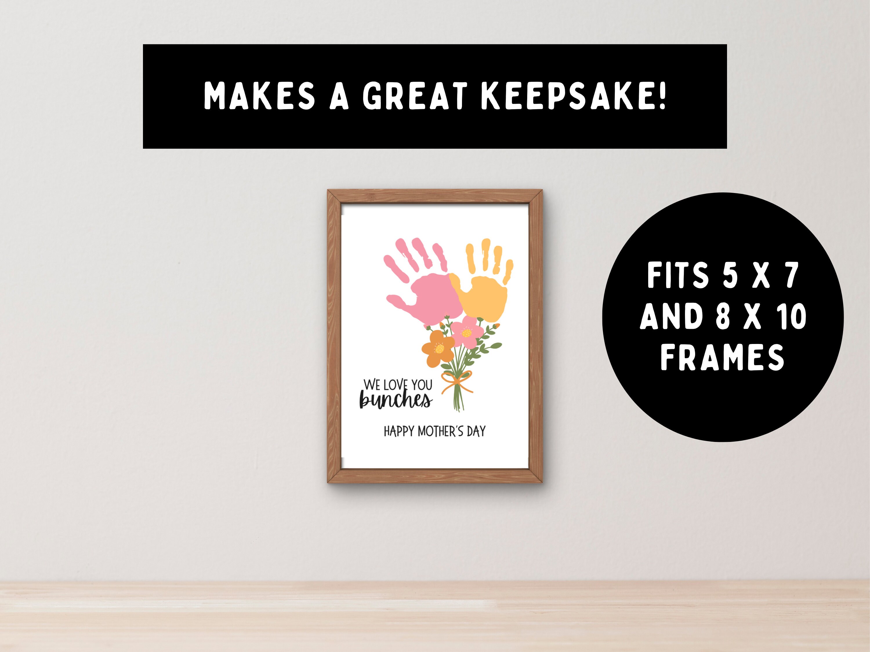 Multiple Children Mother's Day Handprint and Fingerprint Craft Bundle ...