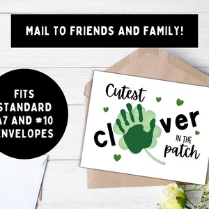 St. Patrick's Day Handprint and Footprint Craft Bundle -- Printable DIY ...