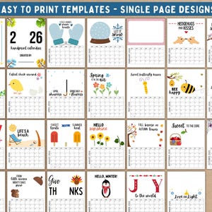 2026 Handprint Calendar - Printable Keepsake Craft for Kids, Toddlers ...