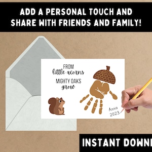 Fall Handprint Craft -- Printable DIY Autumn Handprint Activity ...