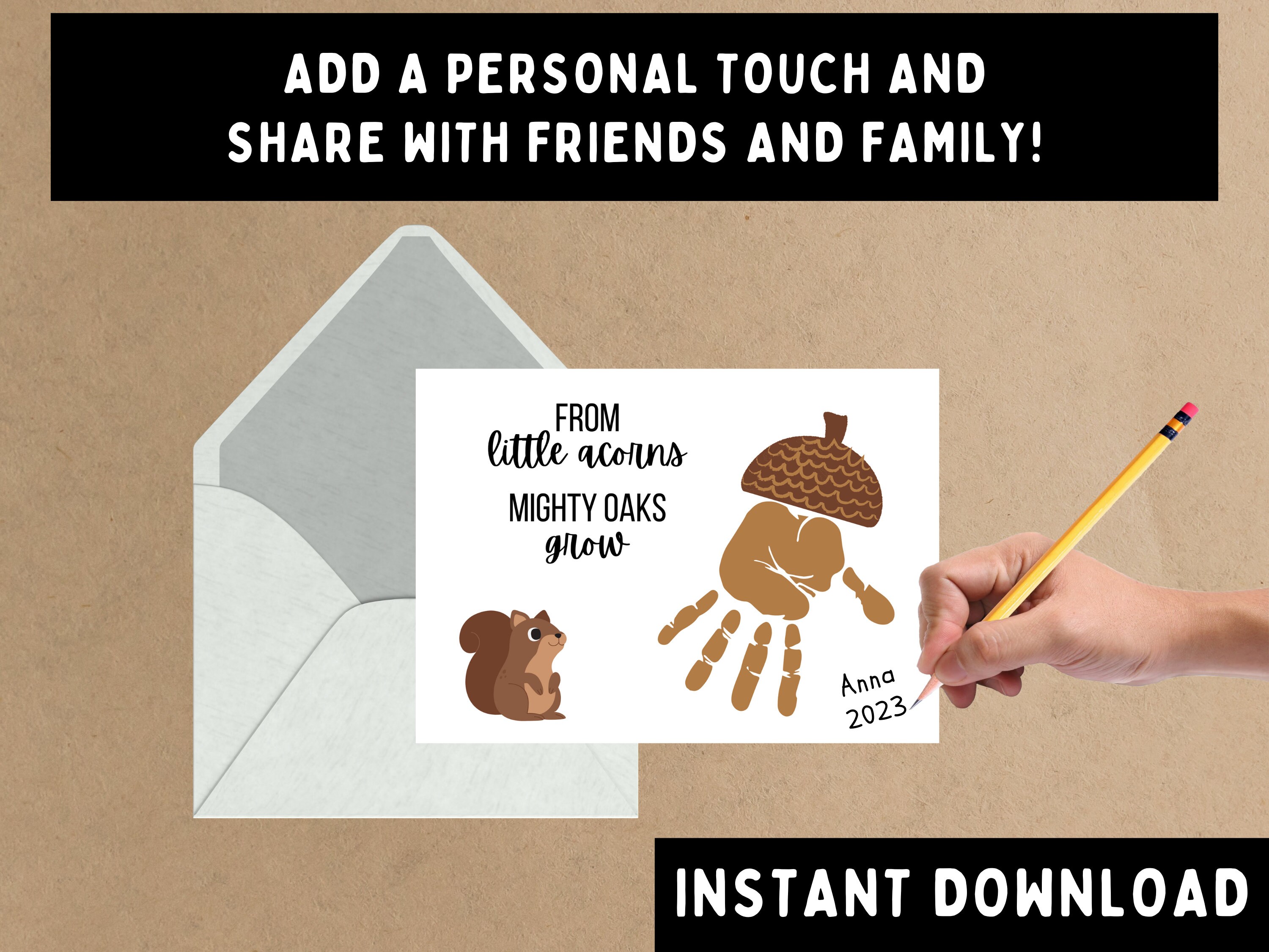 Fall Handprint Craft -- Printable DIY Autumn Handprint Activity ...