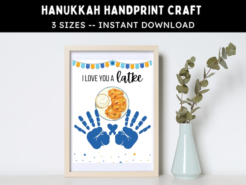 Hanukkah Latke Handprint Craft -- Printable Chanukah Activity for Kids ...