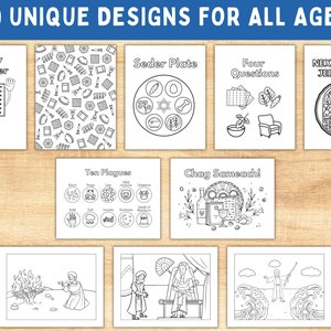 10 Passover Coloring Pages -- Printable Seder Activities for Kids ...