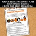 Pumpkin Decorating Contest - Editable Canva Template for Pumpkin ...