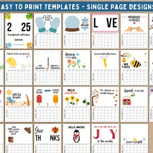 2025 Handprint Calendar - Printable Keepsake Craft for Kids, Toddlers ...