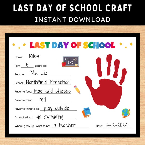 Last Day Preschool - Etsy