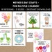 Multiple Children Mother's Day Handprint and Fingerprint Craft Bundle ...
