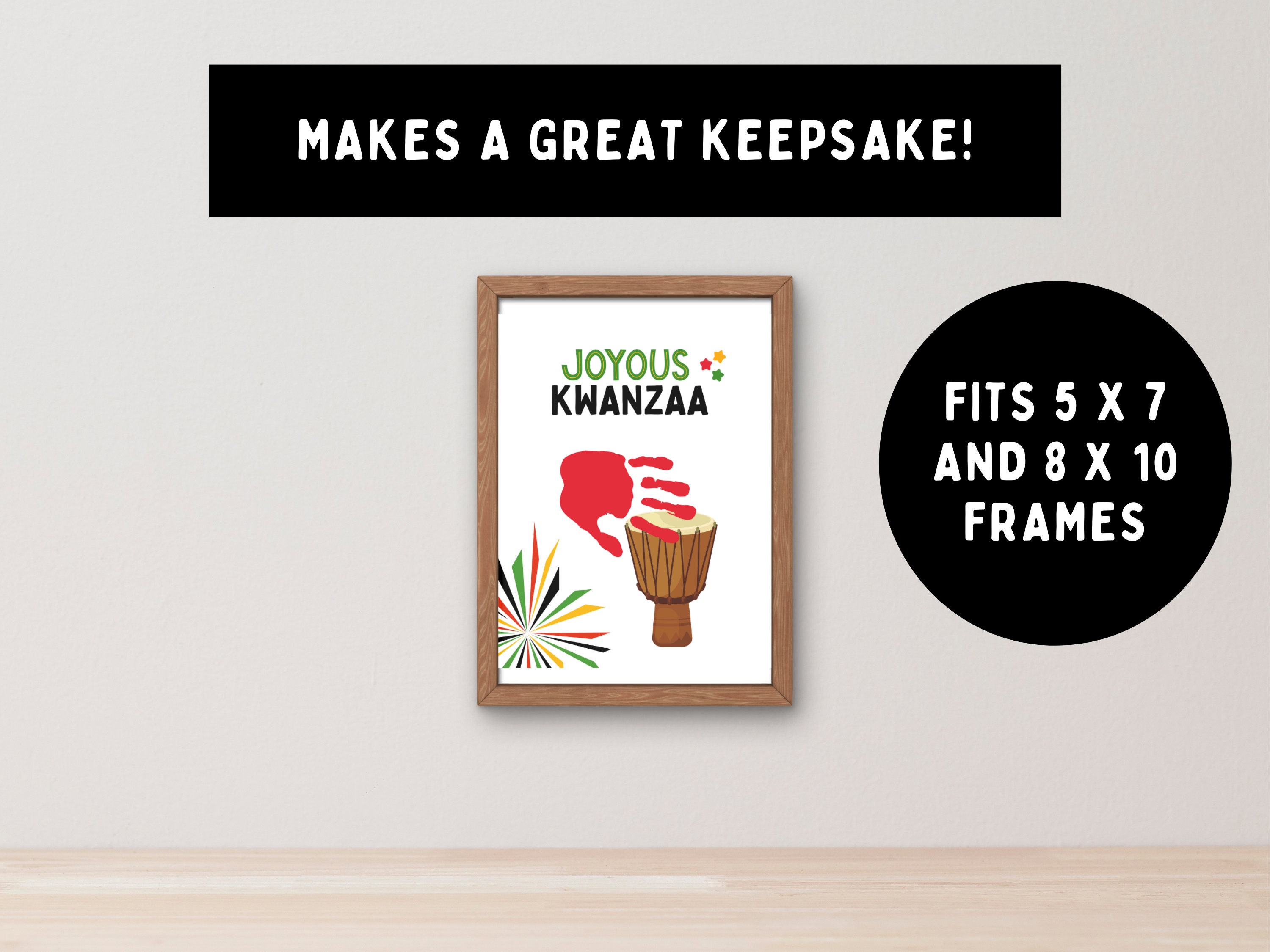 Kwanzaa Handprint and Fingerprint Craft Bundle - Printable School and ...