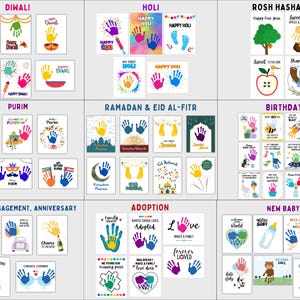 Handprint & Footprint Crafts Mega-bundle - Year-round DIY Art ...
