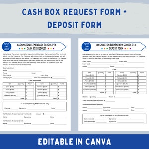 PTA / PTO Essential Forms Bundle - Editable Canva Template - Membership, Supply Requests ...