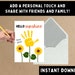 Sunflower Handprint Craft Printable DIY Autumn Handprint Activity Fall ...