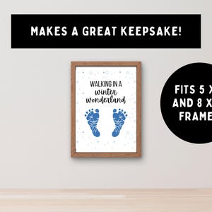 Winter Handprint and Footprint Craft Bundle -- Printable DIY Winter ...