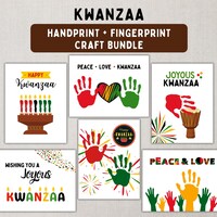 Kwanzaa Handprint Craft, Kwanzaa Handprint Art, Handprint Activity ...