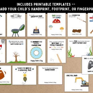 Father's Day Handprint, Footprint and Fingerprint Craft Bundle ...