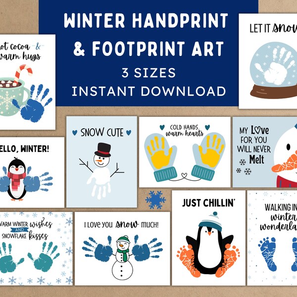 Baby Footprint Art - Etsy