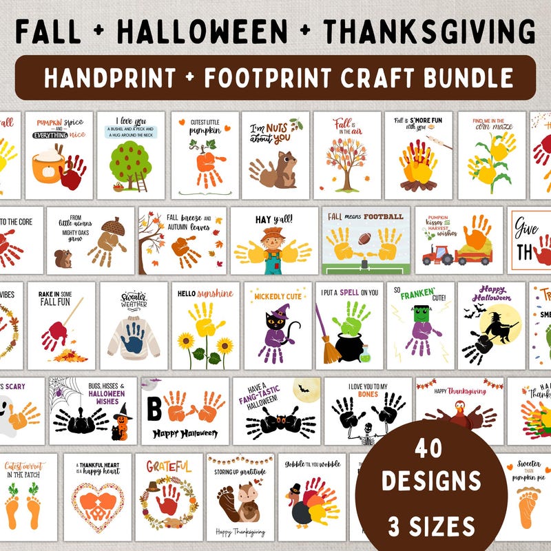 Halloween Handprint Craft - Etsy