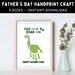 Father's Day Dinosaur Handprint Craft Printable DIY Handprint Activity ...