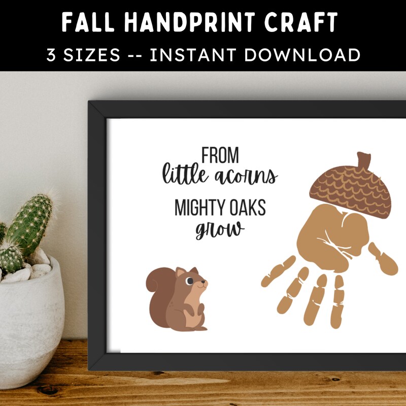 Acorn Handprint - Etsy