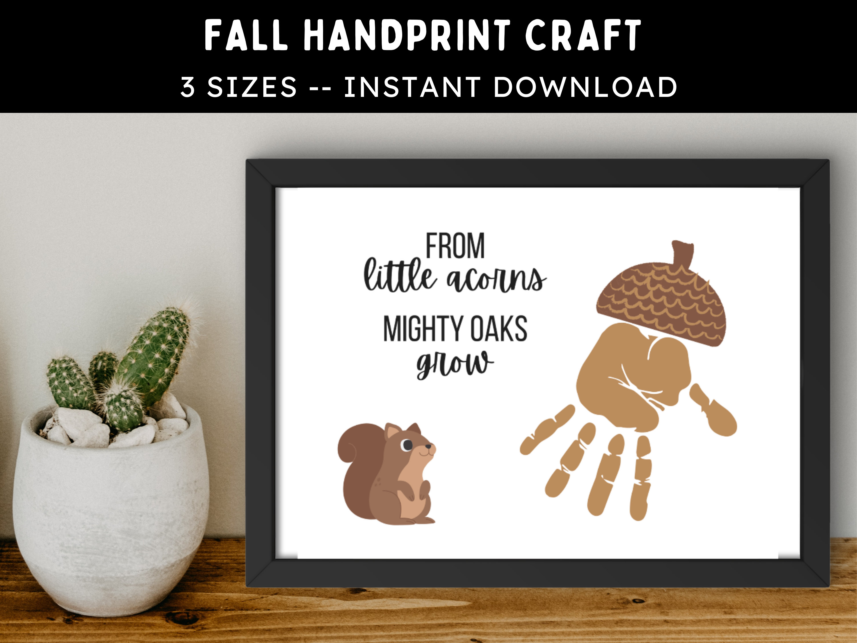Fall Handprint Craft -- Printable DIY Autumn Handprint Activity ...