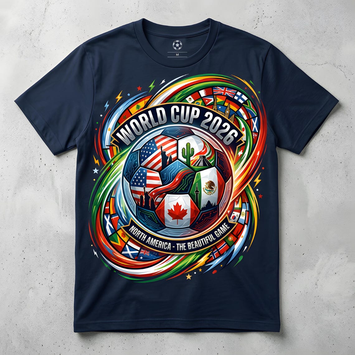2026 Soccer Tournament PNG, USA Canada Mexico Football Fan Shirt Design ...