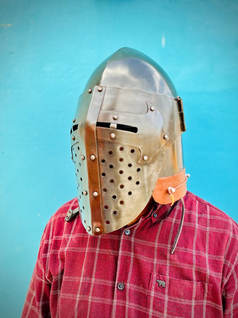 Medieval Griffon Bascinet Helmet Hand Forged Crusader Knight Armor ...