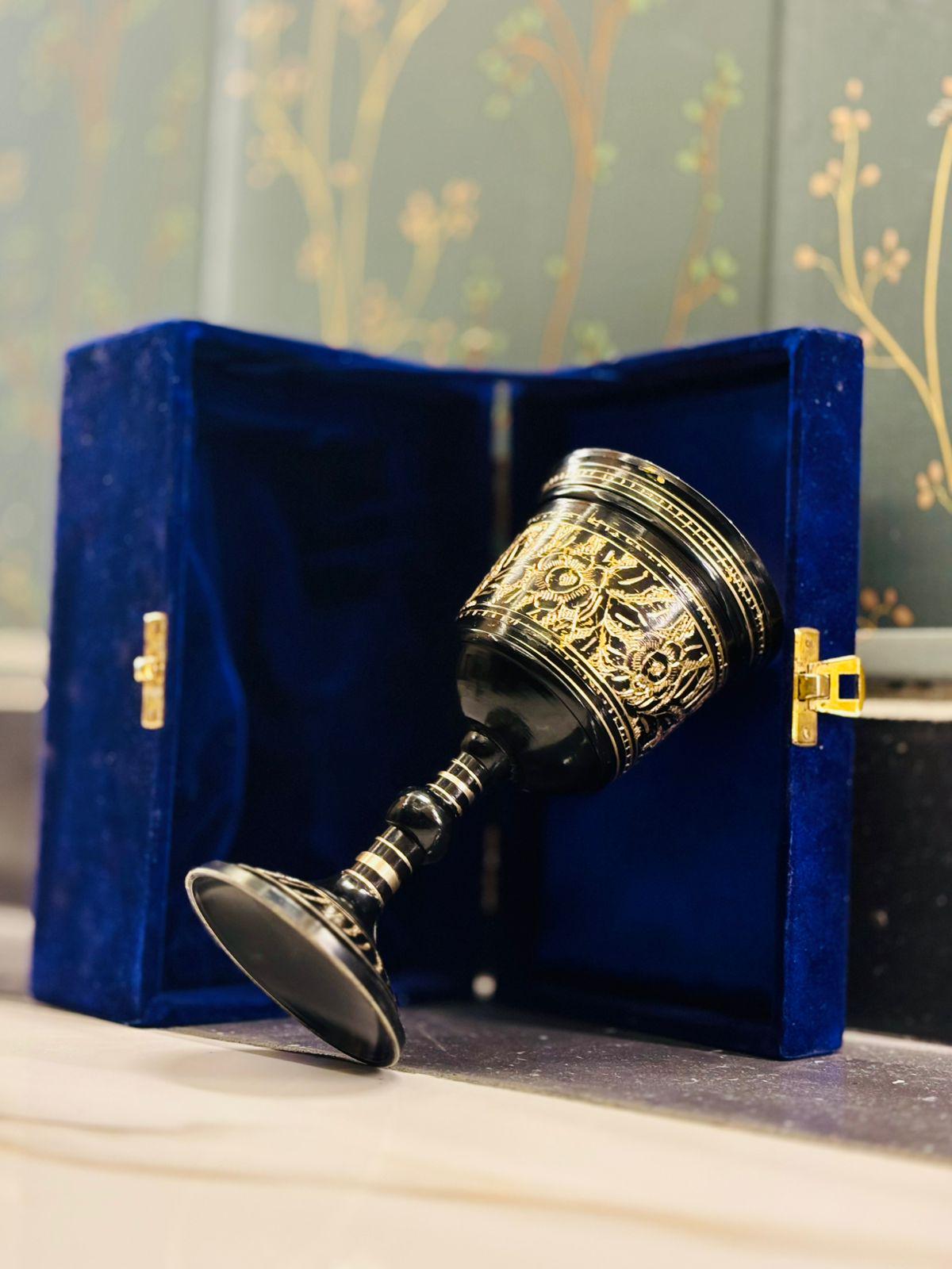 Medieval Style Brass Goblet – Handmade Engraved Chalice - Etsy